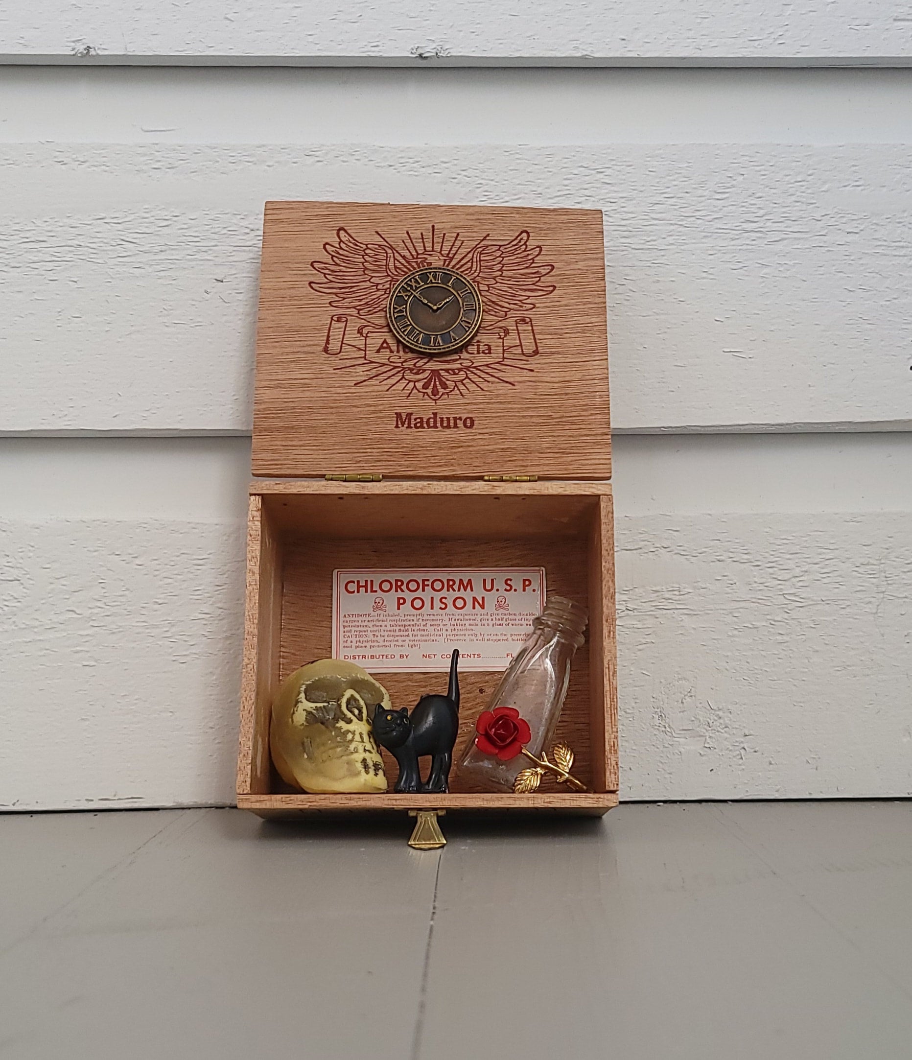 Chloroform Mini Cigar Box Diorama Halloween Themed | Westside Artwerks